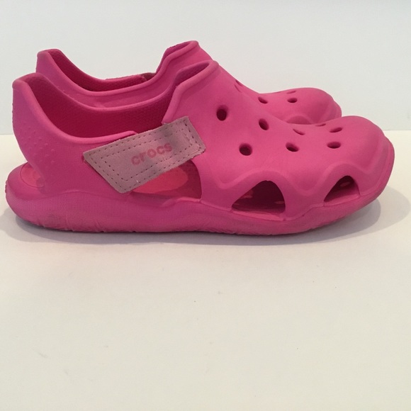 CROCS | Shoes | Crocs Girls Pink Size J 8 | Poshmark